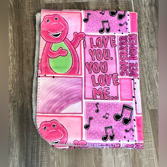 Bedding | Barney The Dinosaur Toddler Blanket | Poshmark